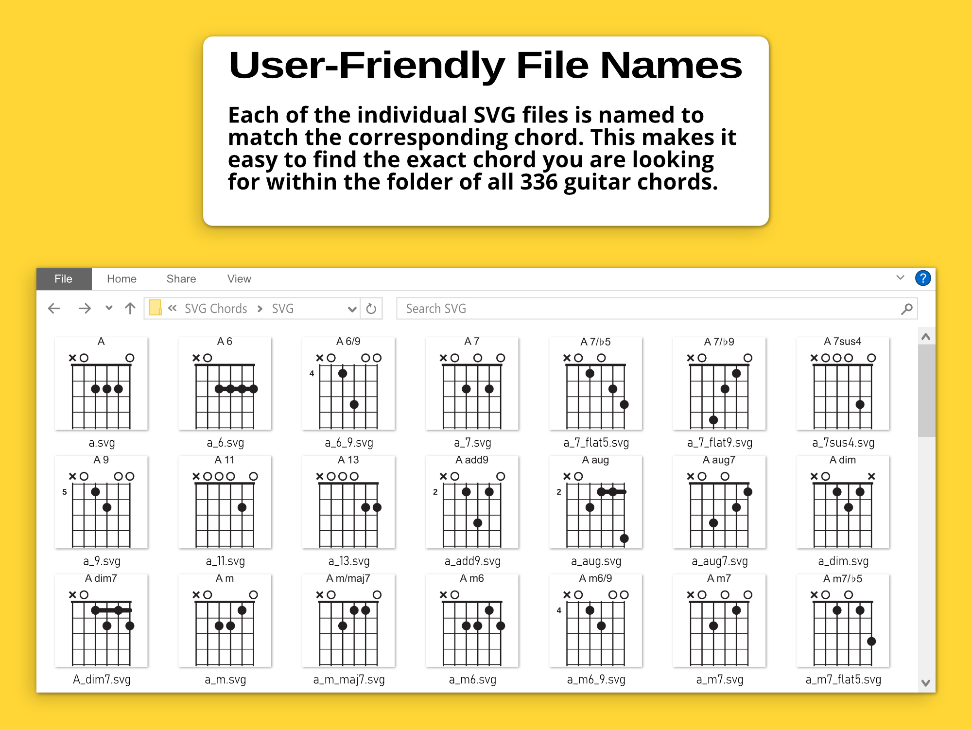 Guitar Chords SVG Bundle Download - Roden Publishing