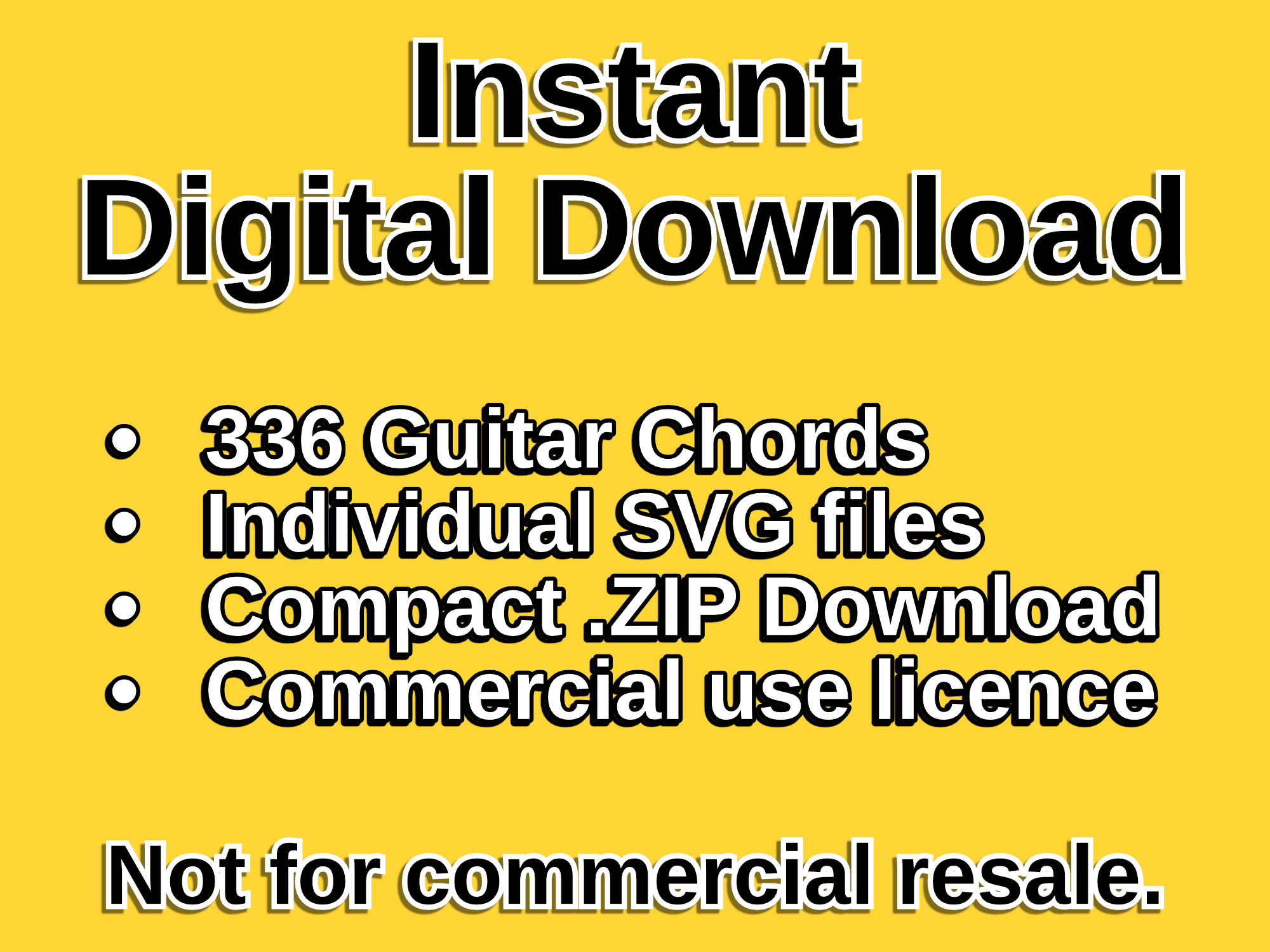 Guitar Chords SVG Bundle Download - Roden Publishing